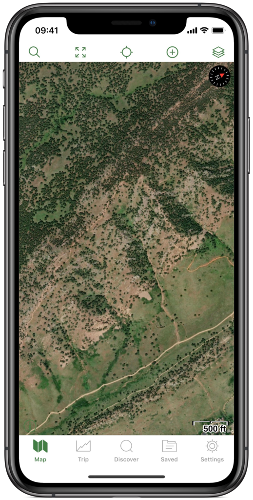 without contour lines - Gaia GPS