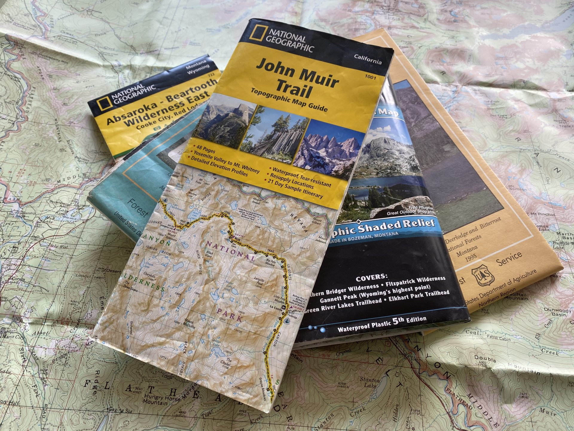pile of maps - Gaia GPS
