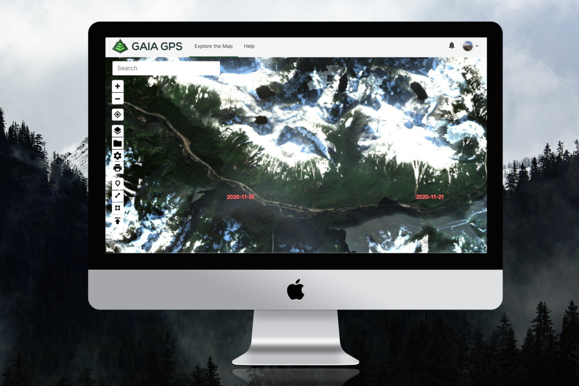 View Recent Conditions with Two New Satellite Imagery Maps - Gaia GPS