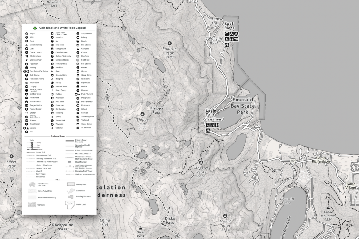 See the World More Clearly with New Gaia Black and White Map - Gaia GPS
