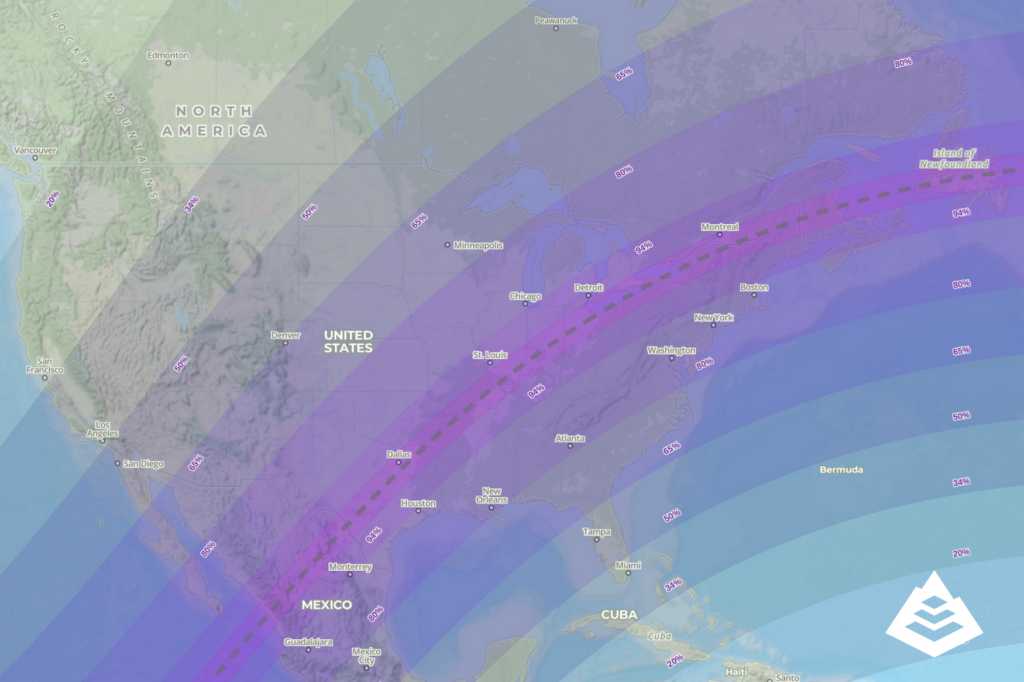Find Prime Viewing for Total Solar Eclipse with New Map - Gaia GPS