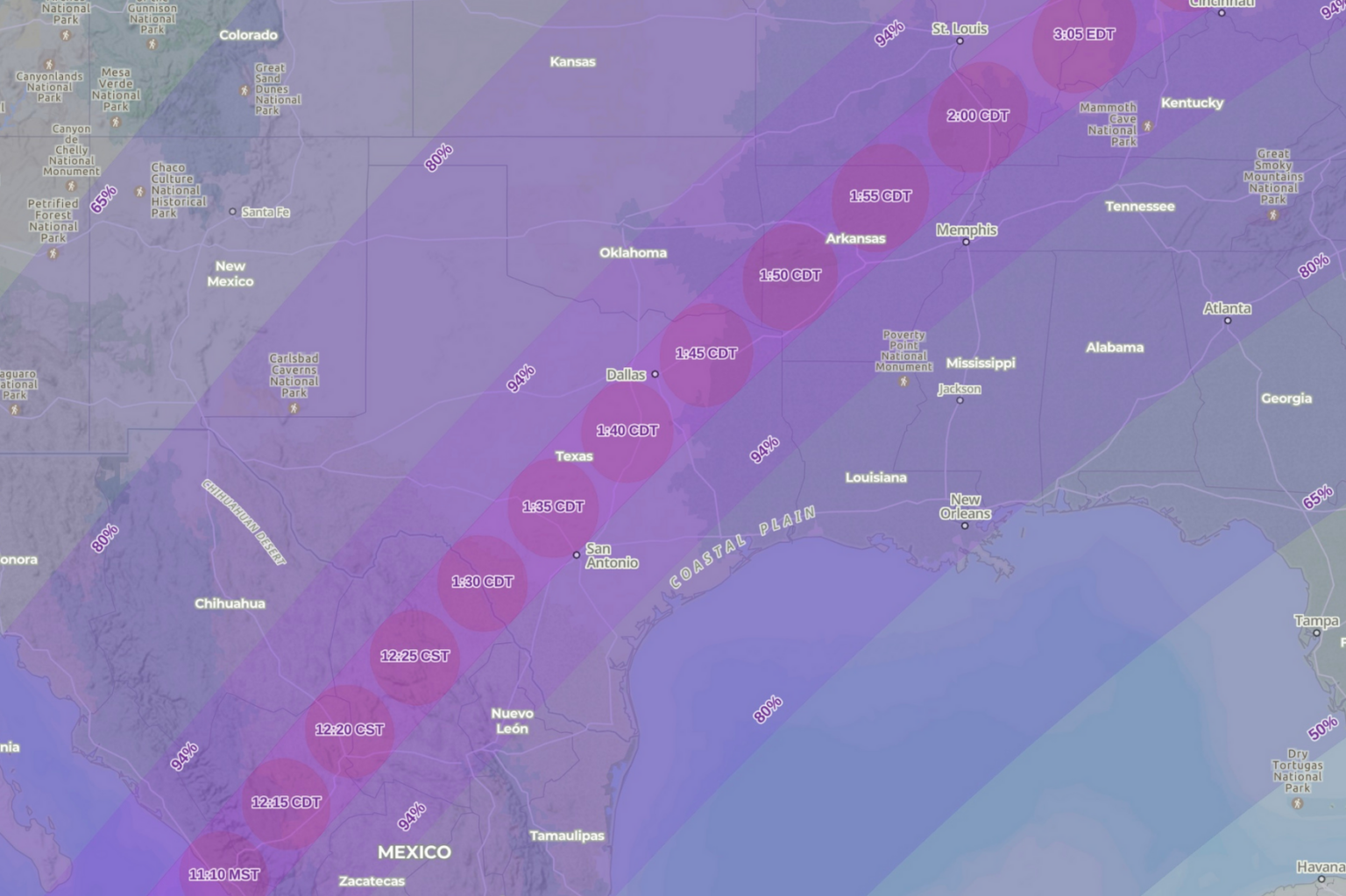 Find Prime Viewing for Total Solar Eclipse with New Map - Gaia GPS