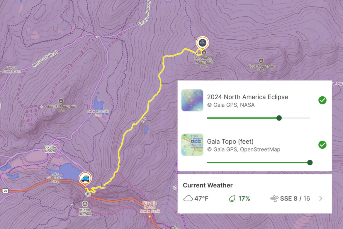 Find Prime Viewing for Total Solar Eclipse with New Map - Gaia GPS